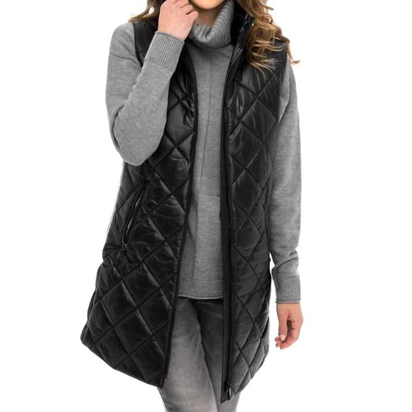 Renuar | Jackets & Coats | New Renuar Marla Long Vest In Black | Poshmark